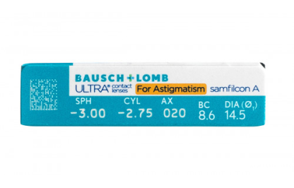 Bausch and Lomb Ultra for Astigmatism Monthly 6 Pack Contact Lenses